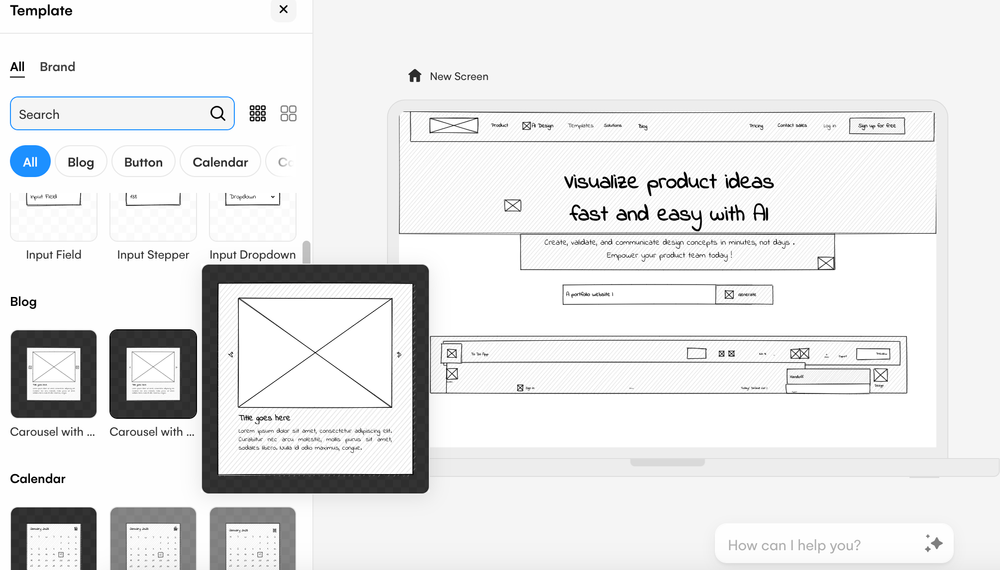 A Guide To AI Wireframing | AI Design | Uizard