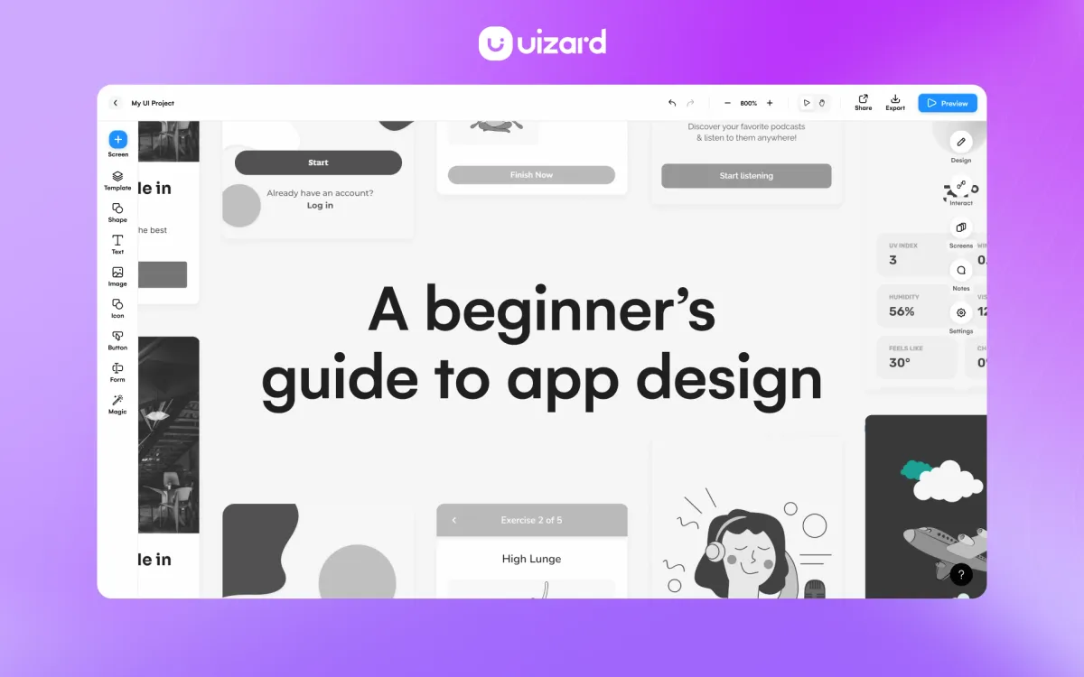 A Beginner’s Guide To App Design | App Design | Uizard
