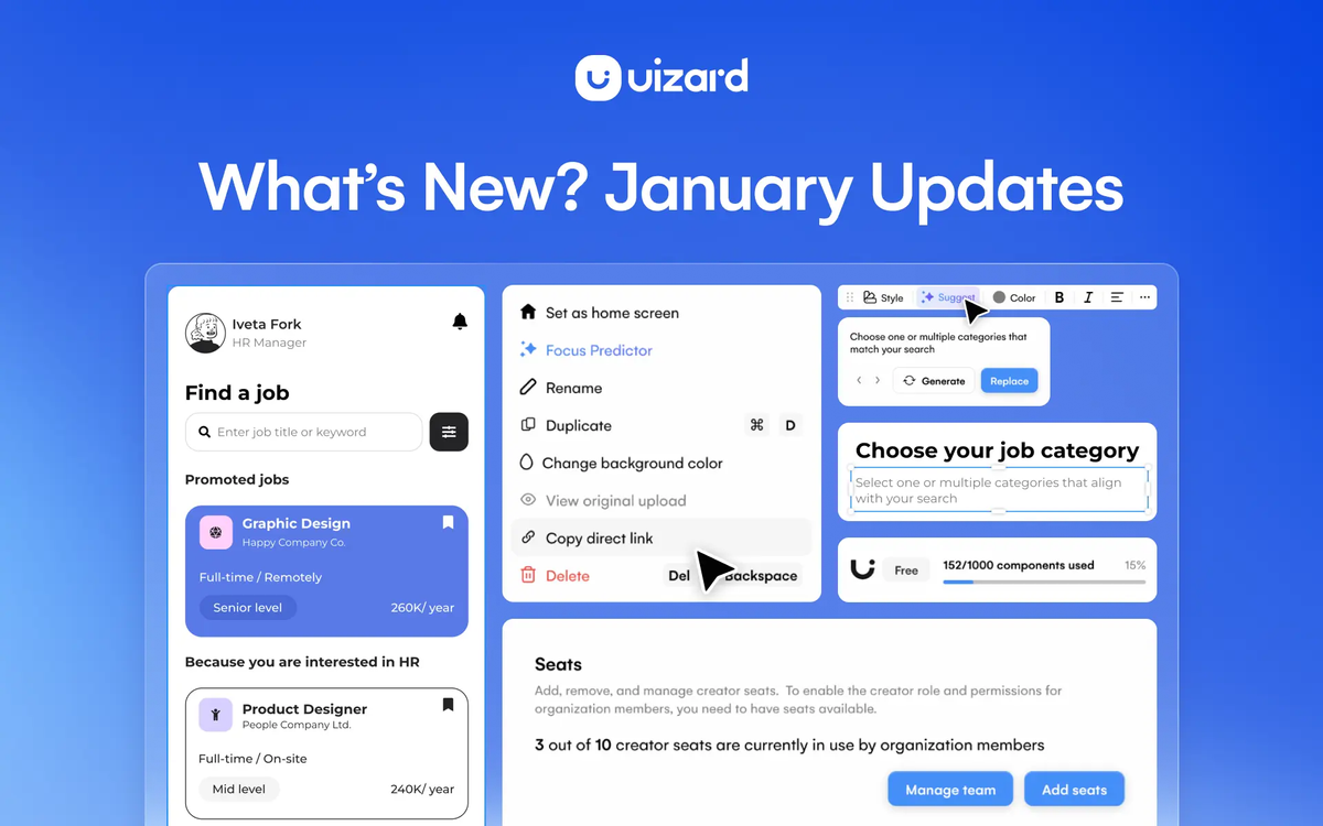 What’s New? January Updates | Uizard