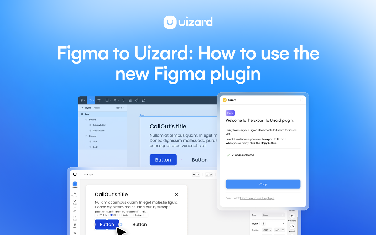 Figma To Uizard: How To Use The New Figma Plugin | Uizard