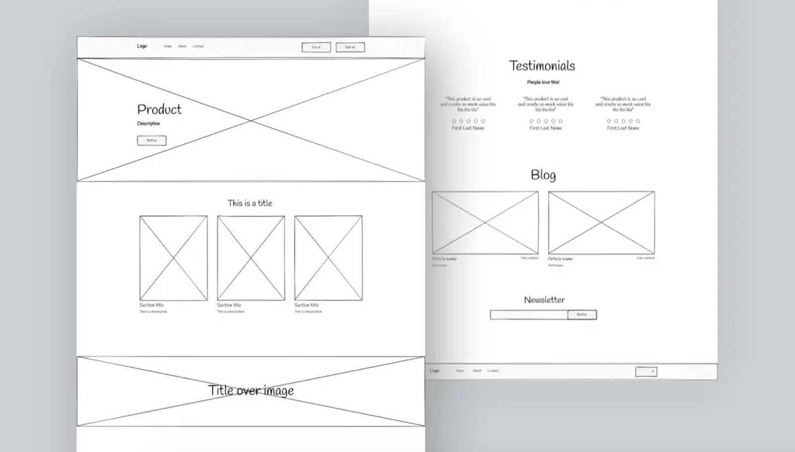 A Guide To Website Wireframing | Web Wireframing | Uizard