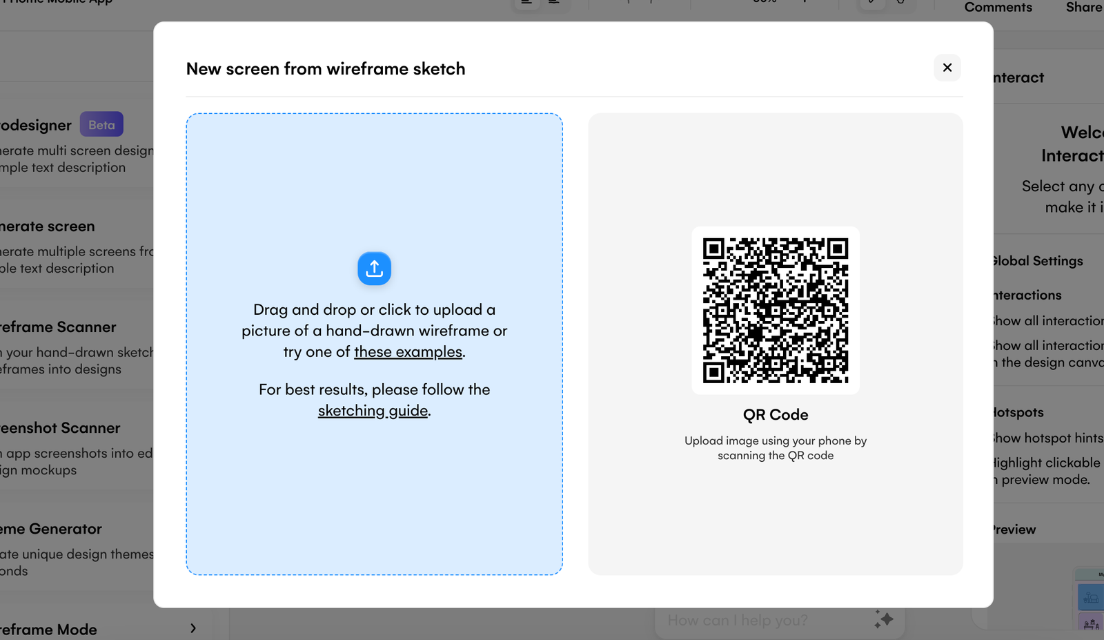 How To Use Wireframe Scanner | AI Design | Uizard