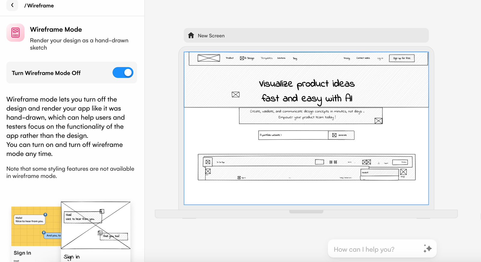 A Guide To AI Wireframing | AI Design | Uizard