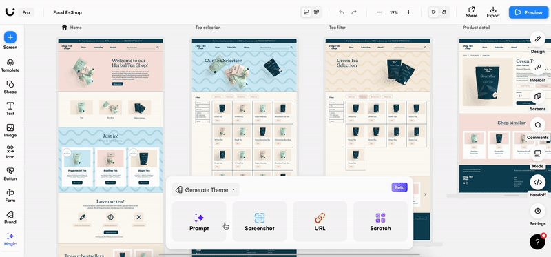 Create UI Designs With Text Prompts | AI Design | Uizard
