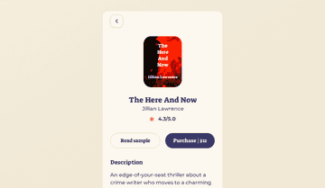 Book App UI | Book App UI Design Template | Uizard
