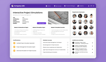 Enterprise E-learning Web App Template | Elearning Web App Design | Uizard