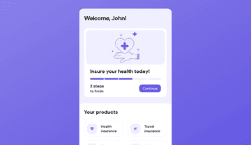 Insurance App UI Design Template | Insurance App UI | Uizard