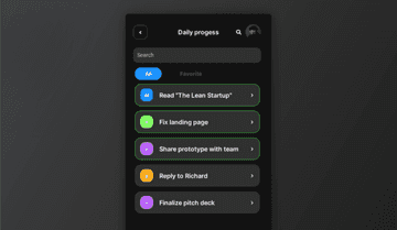 Productivity App UI Design Template | Productivity App Design | Uizard