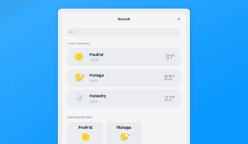 Weather Tablet App Template | Weather App Design | Uizard