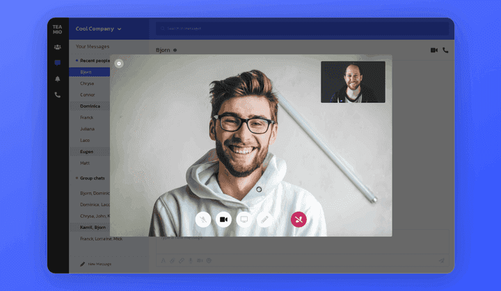 Messaging Web App Design Template | Uizard