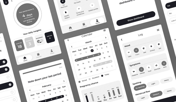 Tracking App Wireframe Template | Uizard