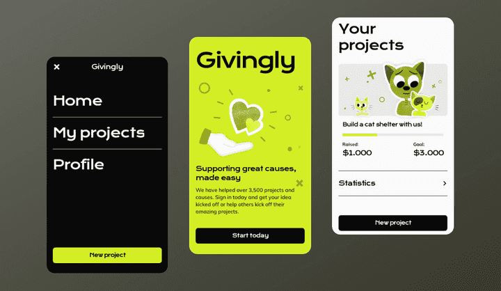 Crowdfunding App Template | Crowdfunding App UI Design | Uizard