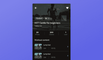 Fitness App UI Template | Fitness App Design | Uizard