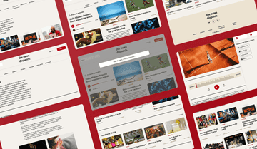 News Web App Template | News Web App UI Design | Uizard