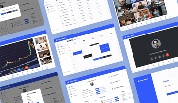 Video Meeting Web App Template | Video Call Web App Design | Uizard