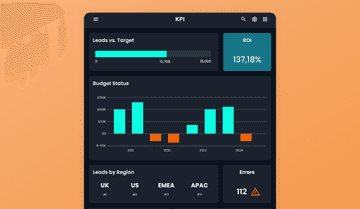 Marketing Dashboards Tablet App Template | Uizard