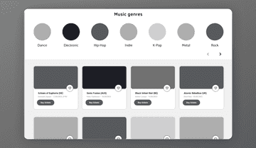 Ticketing Website Wireframe Template | Uizard