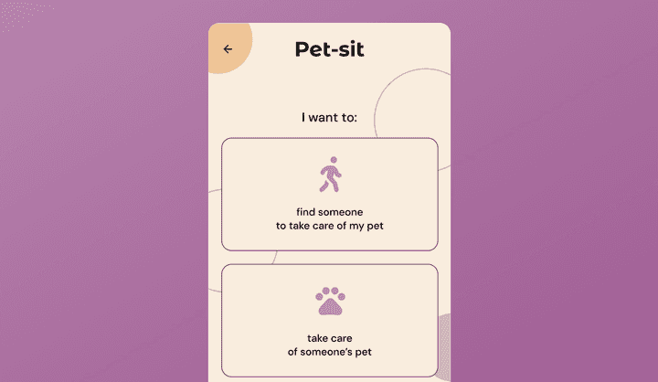 Pet Sitting App Template | Pet Sitting App UI Design | Uizard