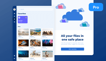 Cloud Storage UI Design Template | Uizard