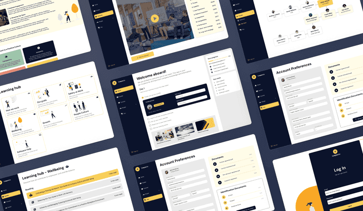 Employee Onboarding Web App Template | Onboarding Web App UI | Uizard