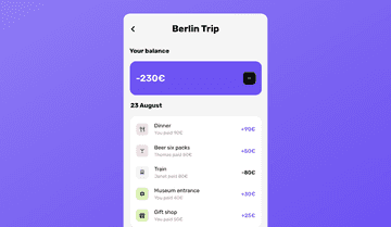 Group Expense Mobile App Template | Group Expense App Design | Uizard