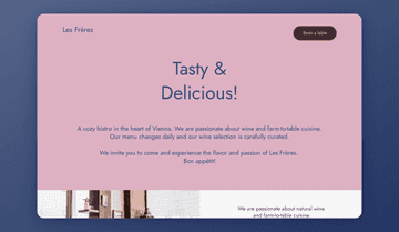 Restaurant Reservations Web App Template | Uizard