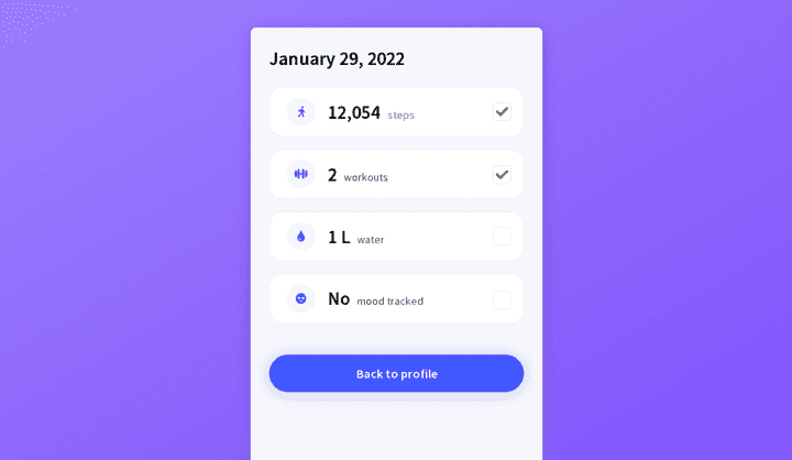 Health Tracker App UI Design Template | Uizard