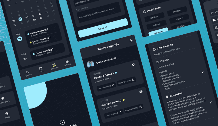 Demo Scheduling App Template | Demo Schedule App Template | Uizard