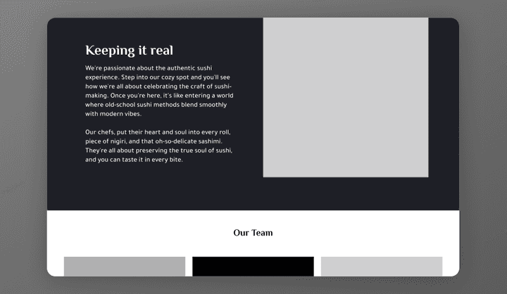 Restaurant Website Wireframe Template | Uizard