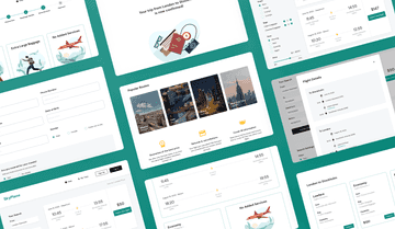 Flight Booking Website Design Template | Uizard