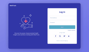 Medical Dashboard Web App Template | Medical Web App Design | Uizard