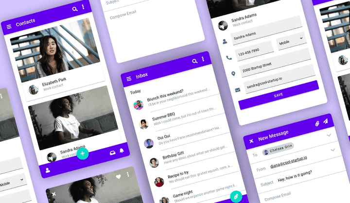 Material Design App UI Template | Uizard
