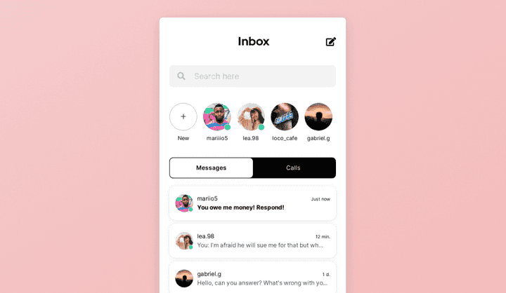 Social Media App Template | Social Media App UI Design | Uizard