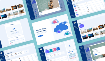 Cloud Storage Website Template | Cloud Storage UI | Uizard