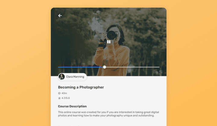 Learning App Template | Uizard
