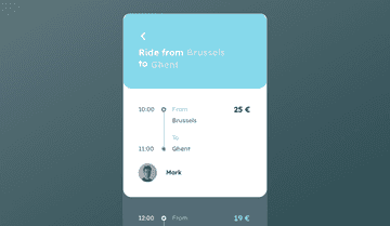 Carpool App Template | Carpool App Design Template | Uizard