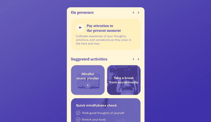 Self-Development App Template | Self-Development Mobile App Design | Uizard