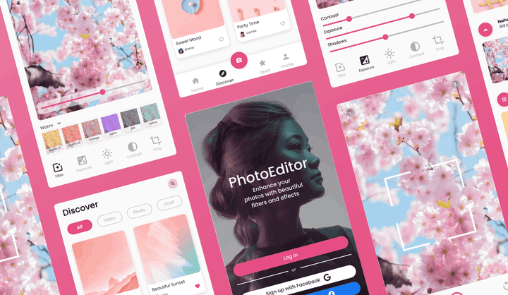 Photo App Template | Photo App Design | Uizard