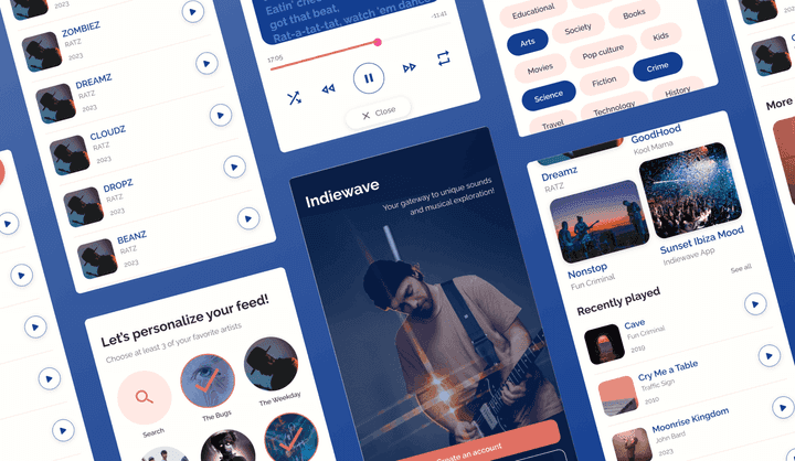 Music Player App Template | Music Player App UI Design | Uizard
