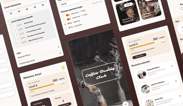 Loyalty App Template | Loyalty Rewards App Design | Uizard