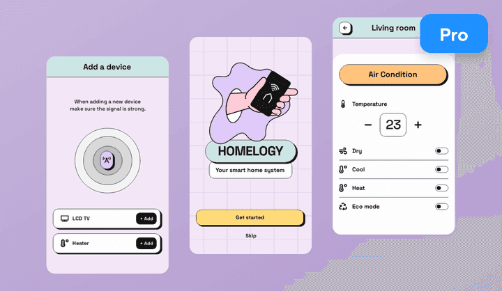 Smart Home App UI Design Template | Uizard