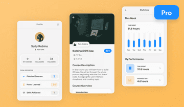 E-Learning UI Design Template | E-Learning App UI | Uizard