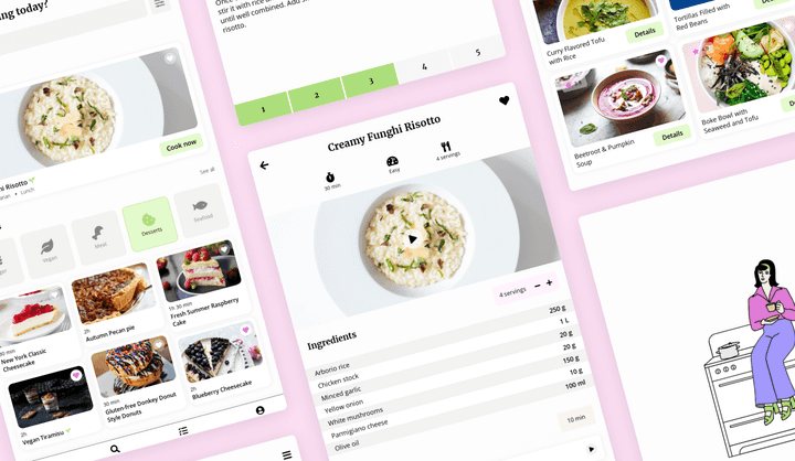 Cooking App Template | Cooking App Design | Uizard