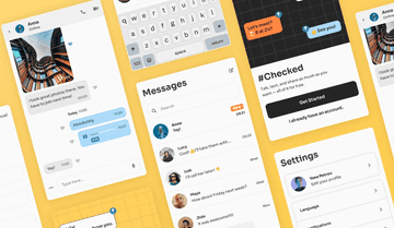 Chat App Template | Chat App UI Design Template | Uizard