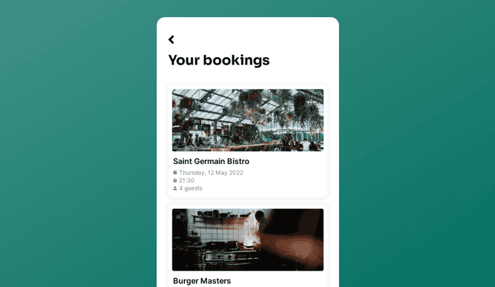Restaurant Booking App UI Design Template | Uizard