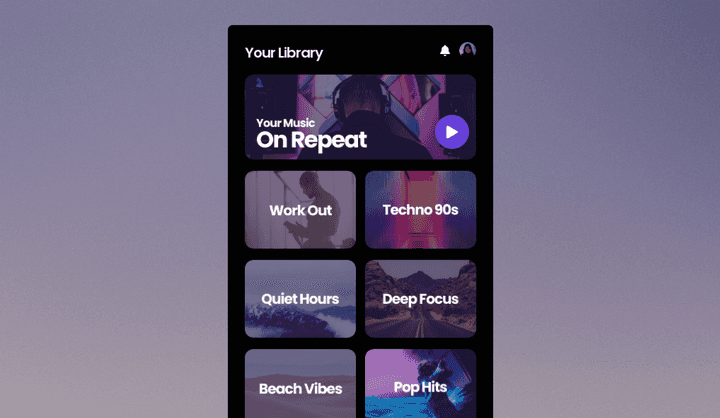 Music App UI Template | Music App Design | Uizard