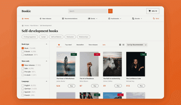 Book Store Website Template | Bookstore Website Design | Uizard