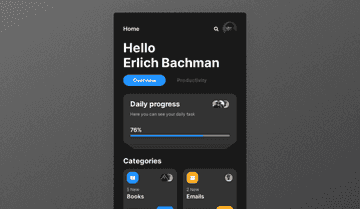 Productivity App UI Design Template | Productivity App Design | Uizard