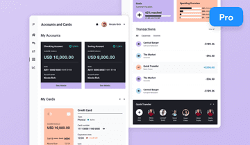 Expense Tracking Web App Template | Expense Tracking UI Design | Uizard