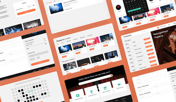 Ticket Booking Website Template | Ticket Booking Web Design | Uizard